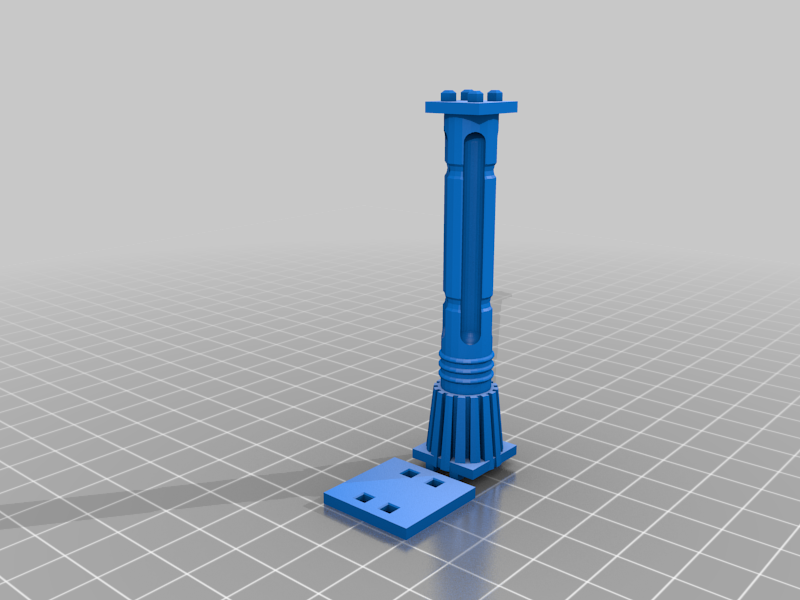 🛬 3" cube Sci-fi modular terrain 5 - landing pad・Free 3D File for ・Cults